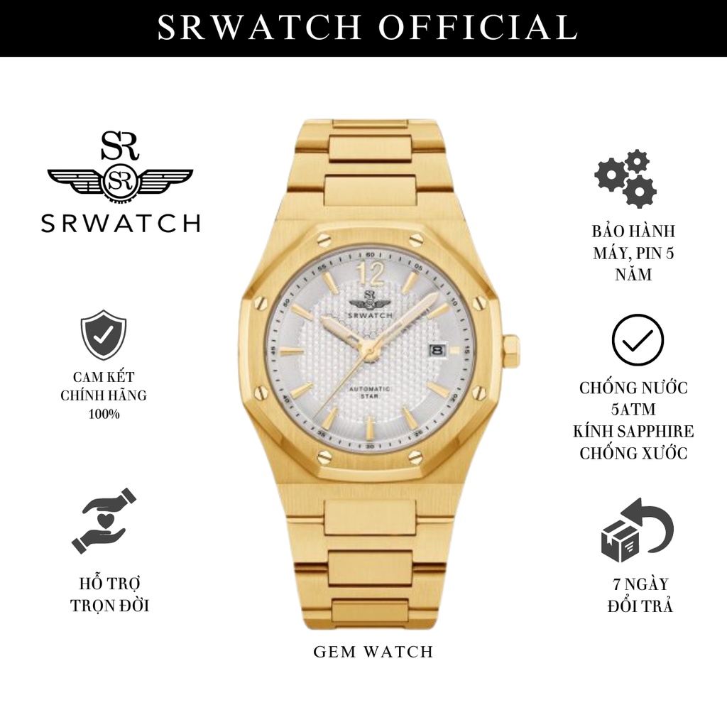 Đồng Hồ Nam SRWATCH AT SG18181.1402STAR Kính Sapphire - Chính Hãng Bảo Hành 5 năm - Srwatch ...