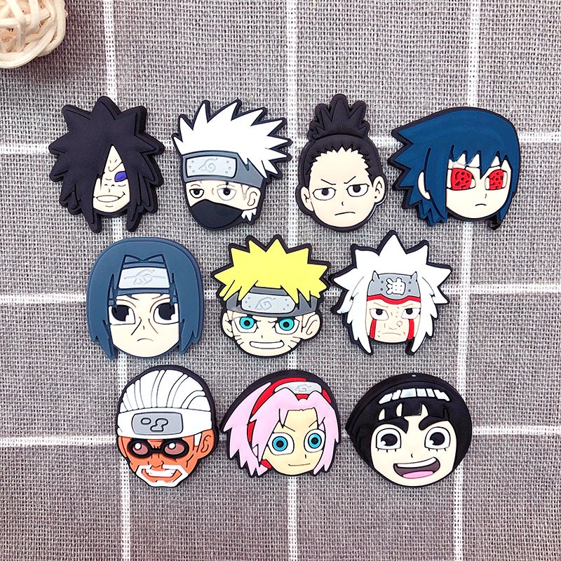 Dễ thương sakura crocs jibbitz anime shoe charms kakashi jibits charm ...