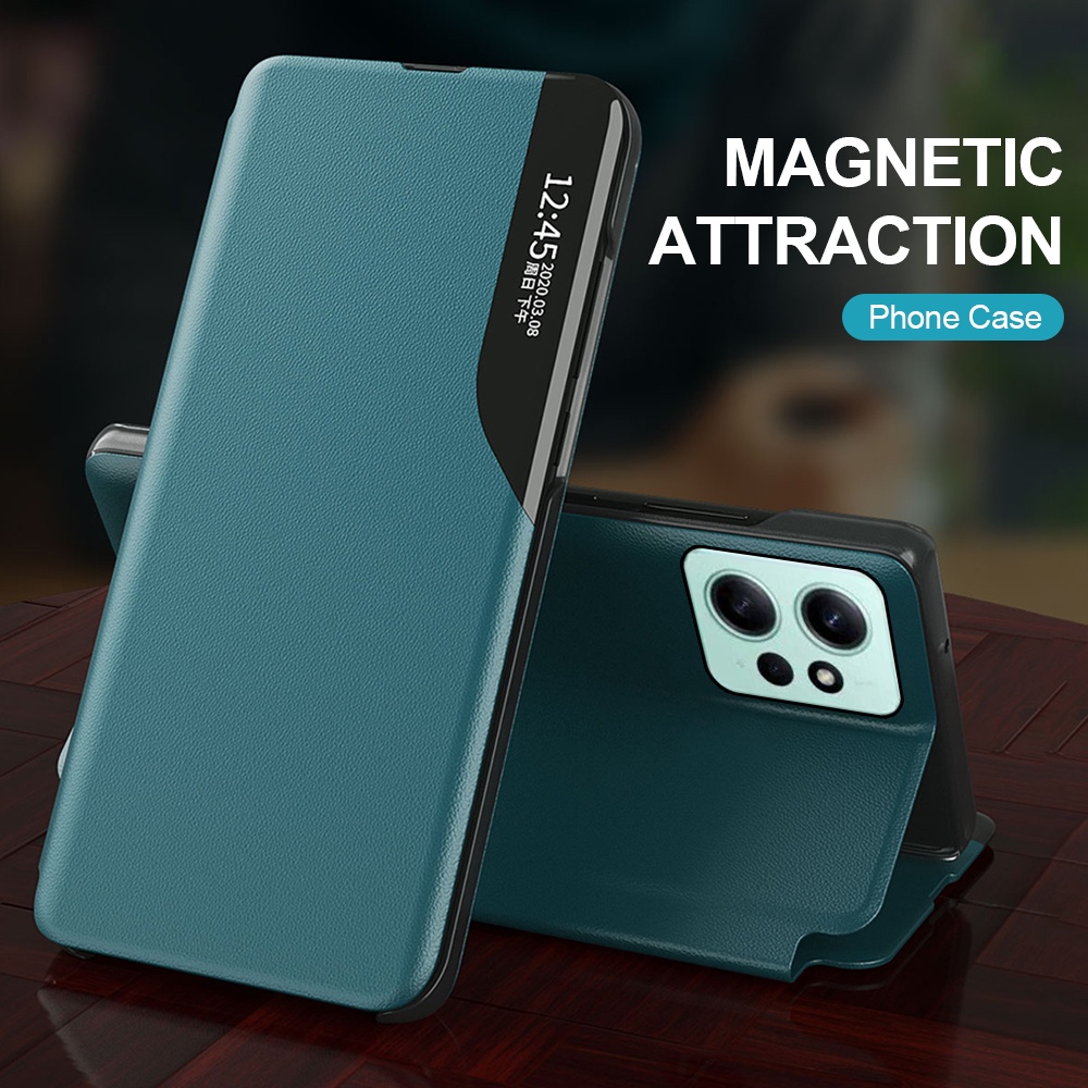 Bao Da Điện Thoại Nắp Lật Từ Tính Thông Minh Cho Xiaomi Redmi Note 12 ...