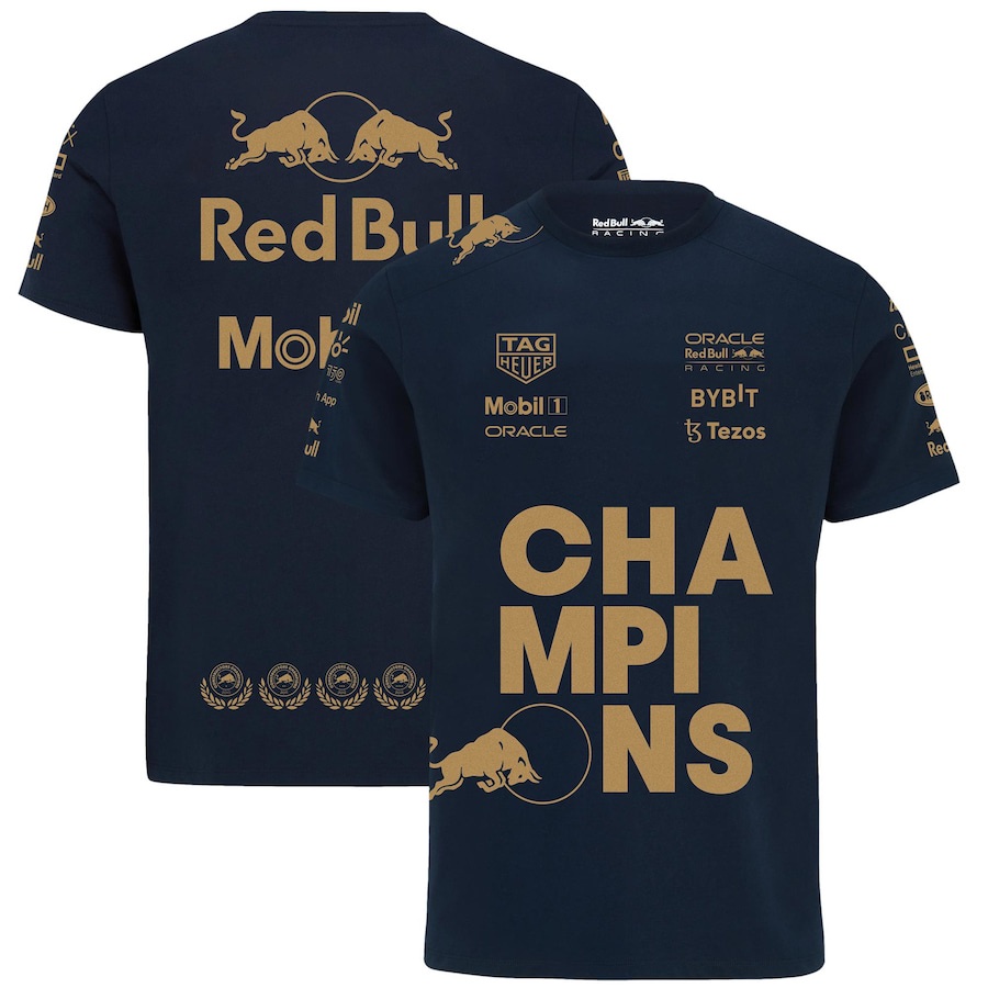 Áo Thun In Chữ Red Bull Racing 2022 Max Verstappen Builder World ...