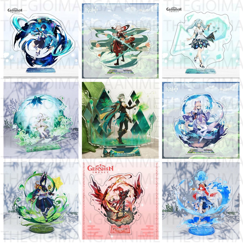Standee nhân vật GENSHIN IMPACT ver 2 CHIÊU THỨC game anime chibi_chất ...