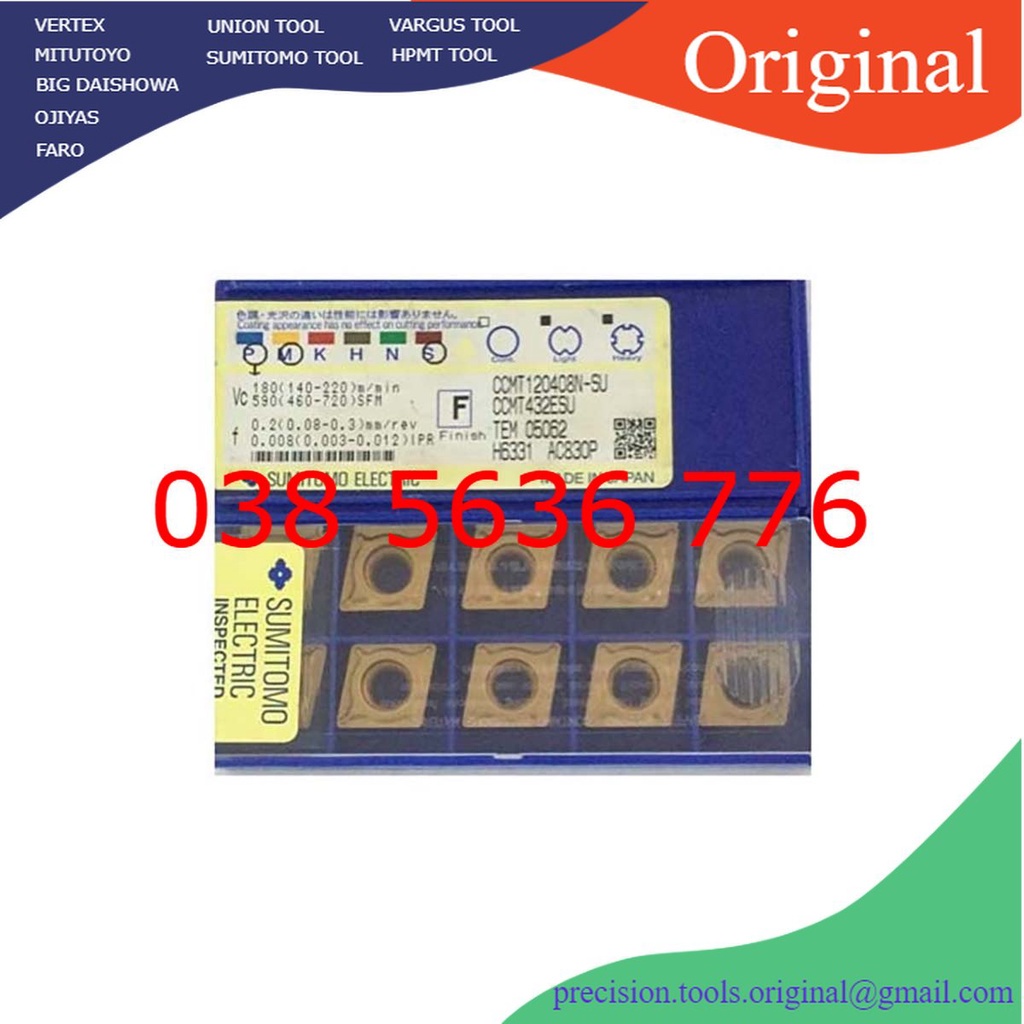 Mảnh tiện, chip tiện, dao tiện Sumitomo CCMT CCMT120408N CCMT120404N ...