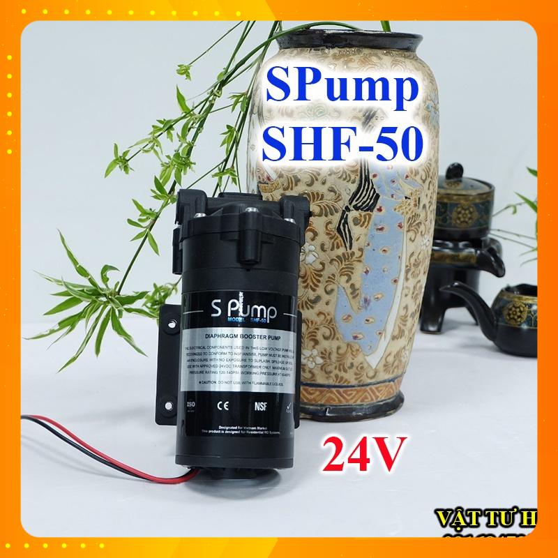 Bơm máy lọc nước 24V Spump SHF-50, Bơm hút sâu tăng áp máy phun sương ...