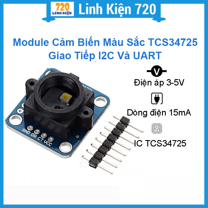 Module cảm biến màu sắc TCS34725 giao tiếp I2C Và UART | Shopee Việt Nam
