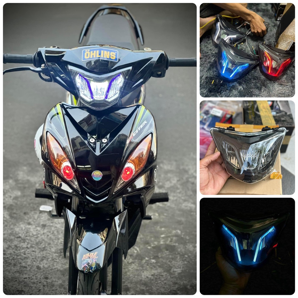 Pha đèn Exciter 2010 4s full led , có sẵn Demi Trắng, Xanh Dương, Đỏ ...