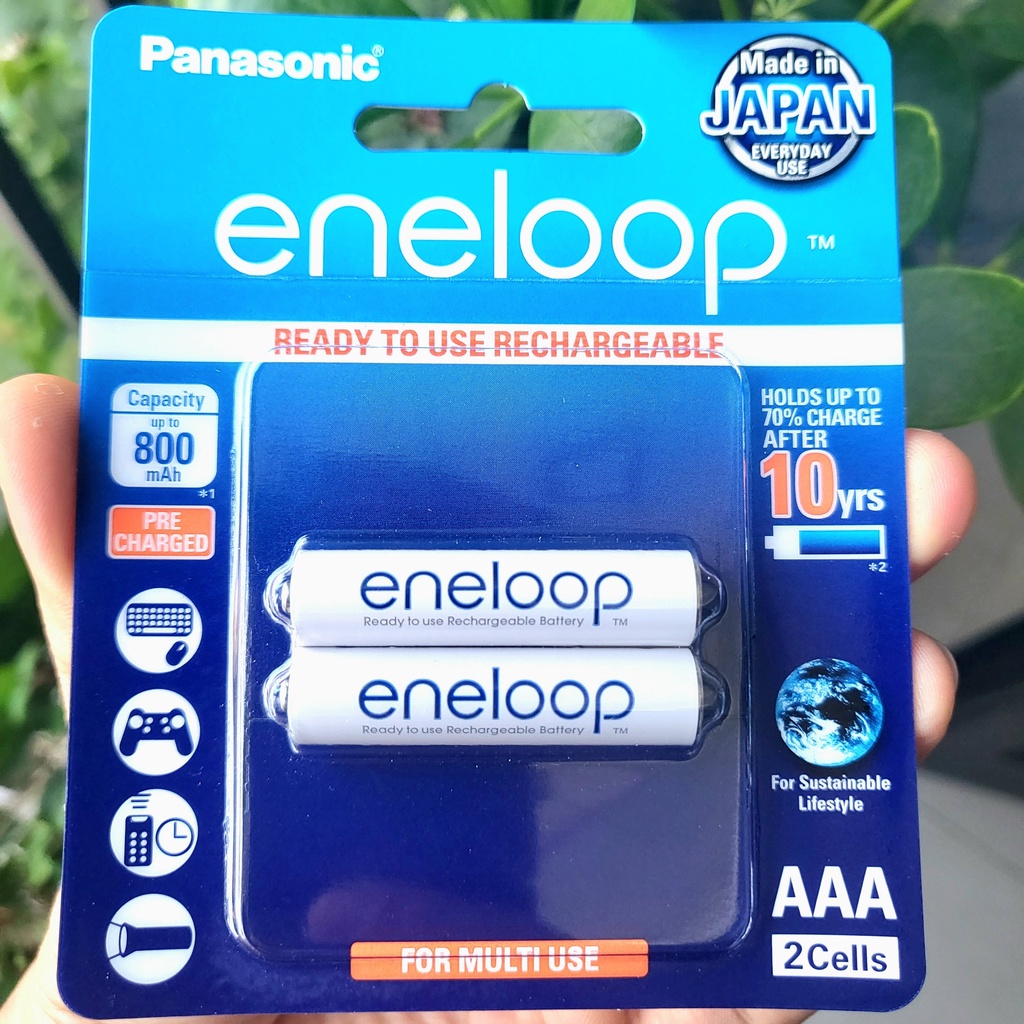 Pin sạc Panasonic Eneloop AAA 800mAh - BK-4MCCE2BT2 - Hàng chính hãng ...