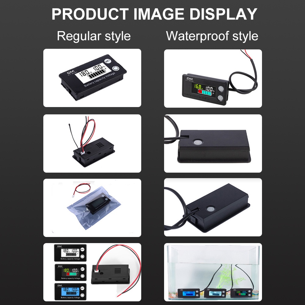 GAQQEE Đồng Hồ Đo Dung Lượng Pin Li-ion 6133A DC 8V-100V | Shopee Việt Nam