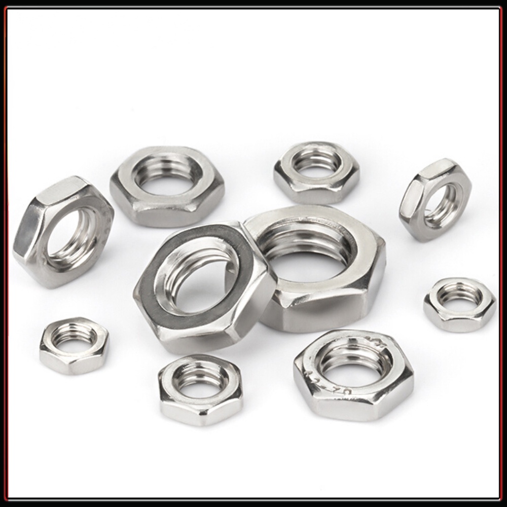 [Fghlm-1-y]Đai ốc siêu mỏng ，Tán Dẹp, Tán Ecu inox 304 Dùng Cho Bulong Loại Tốt M2M2.5M3-M30 ...