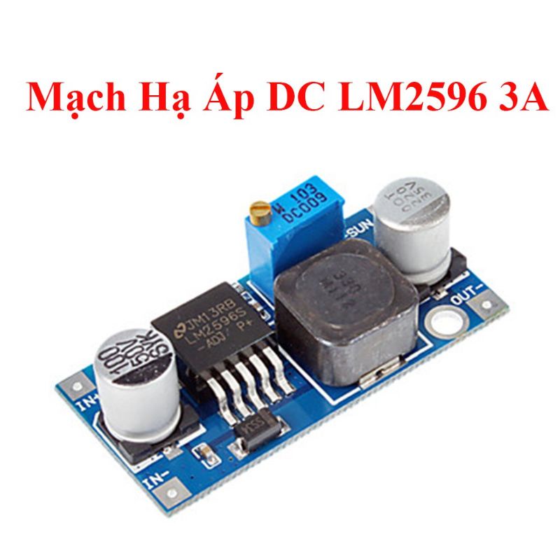 Mạch hạ áp giảm áp Buck DC-DC LM2596 3A(Vào 3.5-35VDC-Ra 1.5-30VDC) | Shopee Việt Nam