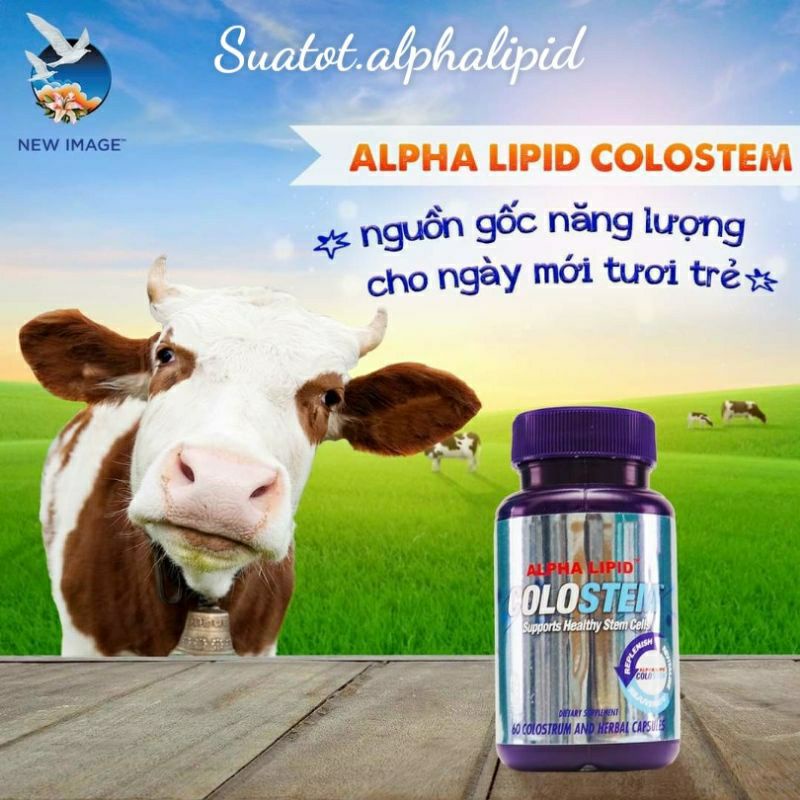 THỰC PHẨM BẢO VỆ SỨC KHỎE "ALPHA LIPID COLOSTEM" DẠNG VIÊN UỐNG, LỌ 60 ...