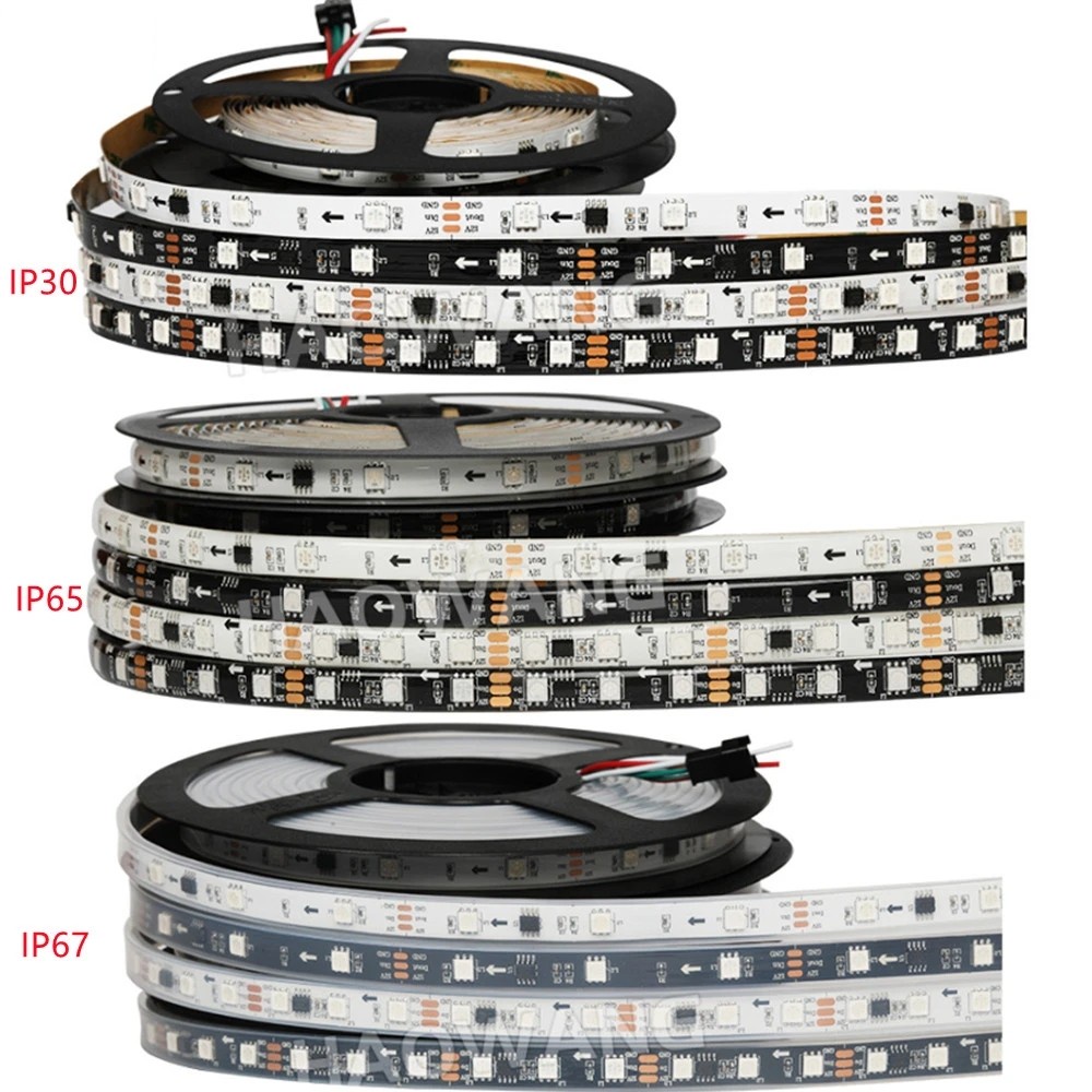 5m / cuộn WS2811 RGB Đèn LED dải SMD 5050 Địa chỉ WS2811 IC 1 IC Điều ...