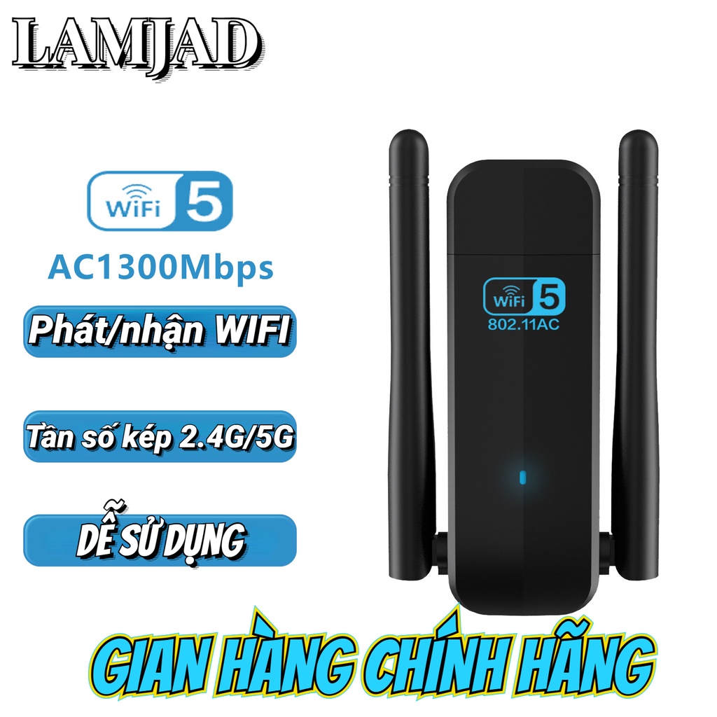 USB Wifi thu sóng wifi kết nối mạng máy tính không dây tốc độ cao, bộ ...