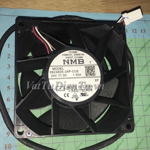 09238DE-24P-CUE Quạt tản nhiệt 24V 1.5A 90x90x38mm NMB 4 dây phích cắm ...