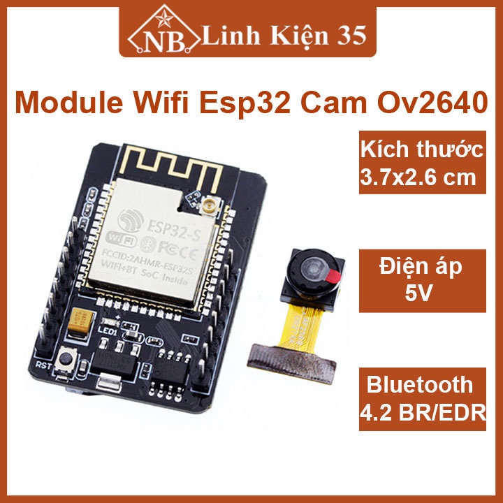 Sản phẩm Module Wifi ESP32 CAM OV2640 + Bluetooth | Shopee Việt Nam