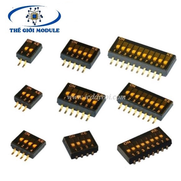 [Có sẵn] [Rẻ vô địch] KE 1.27MM Dip Switch 1P/2P/3P/4P/5P/6P/8P/10P - thegioimodule | Shopee ...