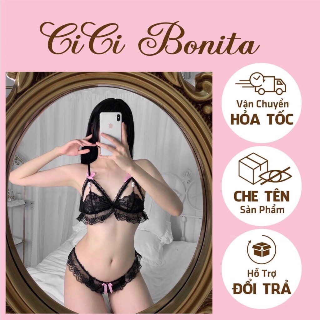 Đồ lót sexy- Nội y ren phối hạt cực quyến rũ CL20 CICI BONITA HCM | Shopee Việt Nam