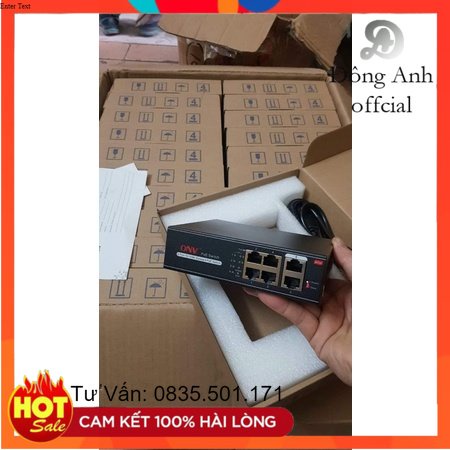 Switch POE Port ONV H1064PLS 4 Cổng POE Cấp Nguồn Qua Dây Mạng, chuyên ...