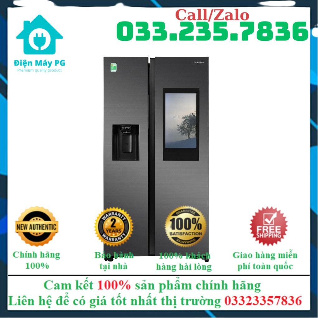 Tủ lạnh Family Hub Samsung Inverter 616 lít RS64T5F01B4/SV màu đen ...