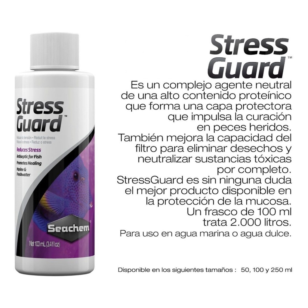 [TEM SICAVI] Seachem Stress Guard - Stressguard giảm stress và tránh ...