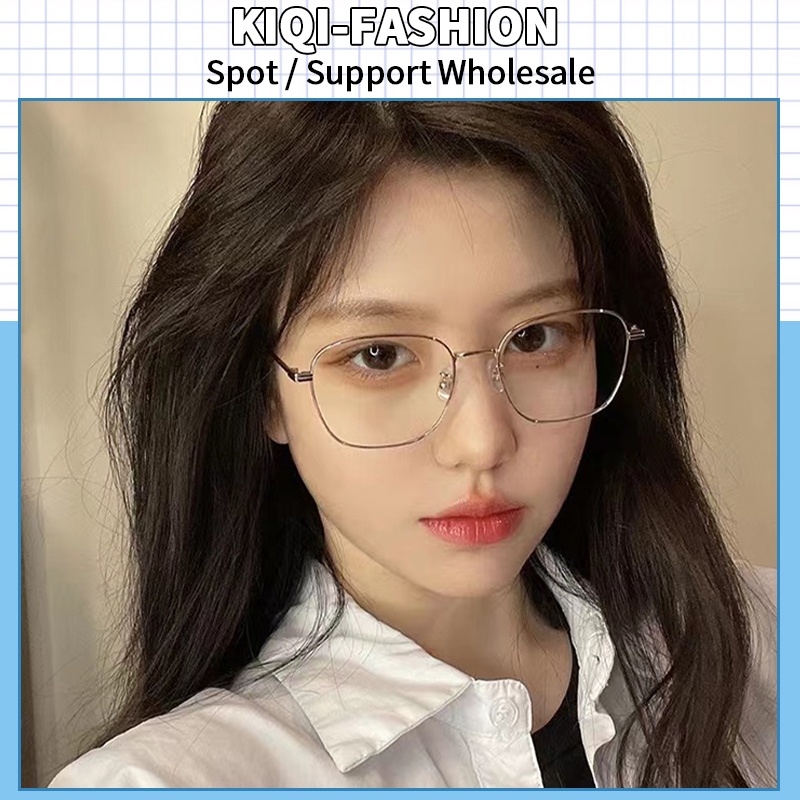 (KIQI-FASHION) COD Kính Mát Gọng Vuông Kim Loại Chống Tia Bức Xạ & Ánh ...