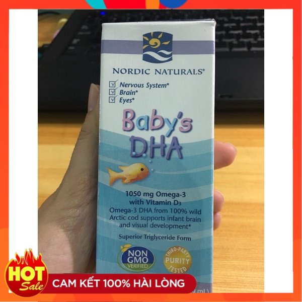 Chai Baby DHA Drop 60ml Nordic Naturals, 1050mg Omega 3,300 IU,Vitamin ...