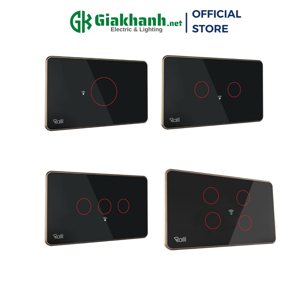 Công Tắc Cảm Ứng Thông Minh 1 Nút, 2 Nút, 3 Nút, 4 Nút Rạng Đông CTCU.WF CN | Shopee Việt Nam