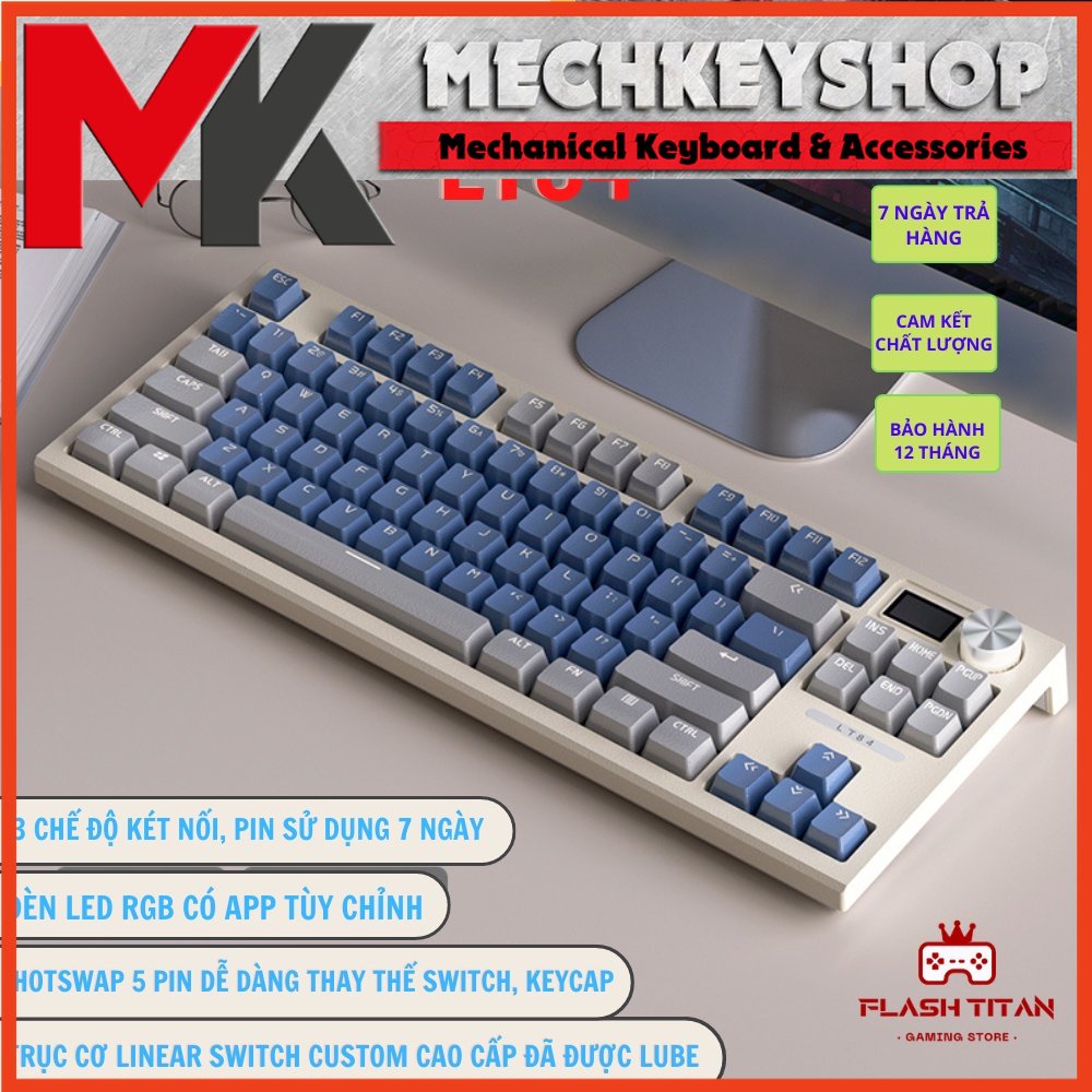 Bàn Phím Cơ LANGTU LT84 PRO V2 - Màn Hình Led, Núm Tùy Chỉnh- Hotswap ...