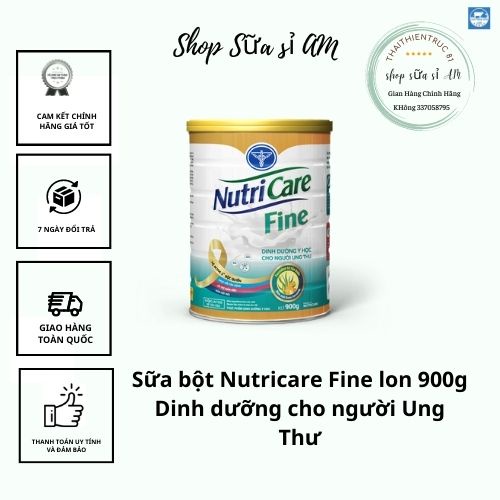 Sữa bột Nutricare Fine dinh dưỡng y học cho người ung thư lon 900g Chính hãng [HSD T2-2025 ...