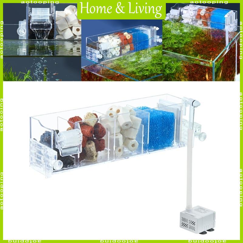 Aoto fish-tank waterfall filter aquarium hệ thống làm sạch nước bên ...