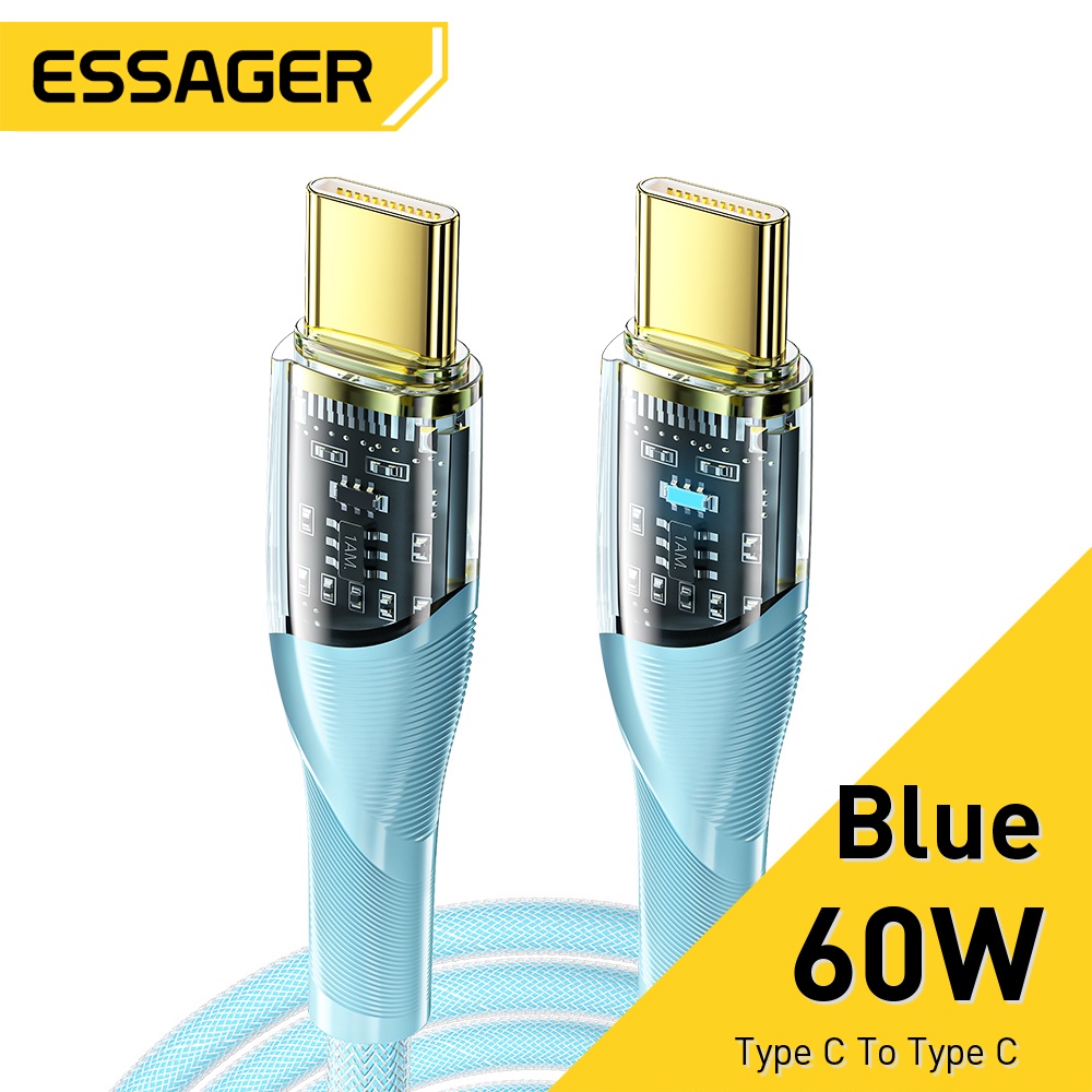 Essager Dây Cáp Sạc Nhanh 100w usb-c Sang usb c 5a type-c | Shopee Việt Nam