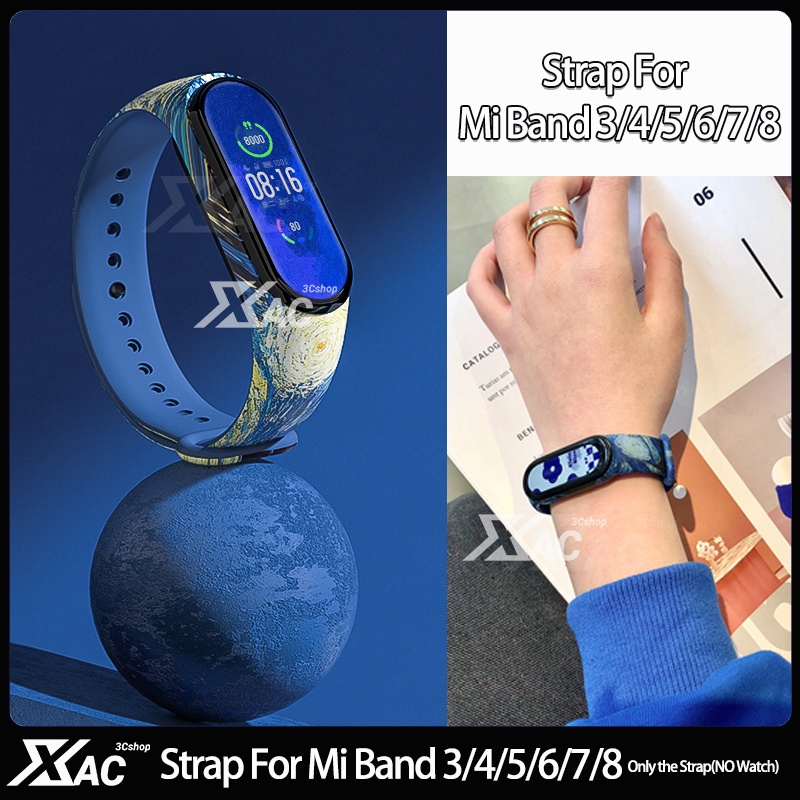 Dây đeo cho xiaomi MiBand 9 MiBand8 / MiBand 7 / MiBand 6 / Mi band 5 / Mi band 4 / Mi band 3 ...