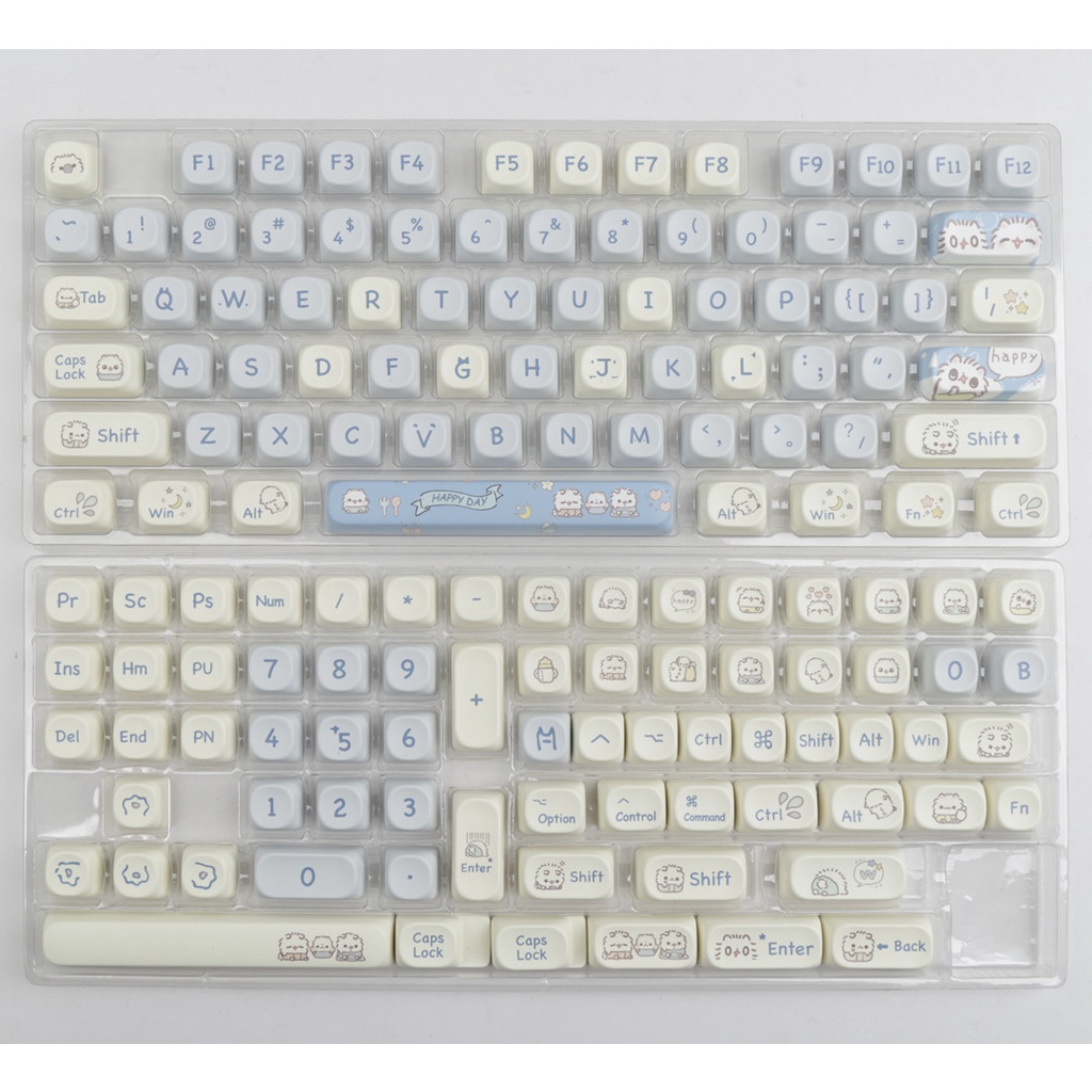 144 Phím Mèo Con Keycaps MOA Profile Mèo Anime PBT Dye Sub Cơ Keycap ...