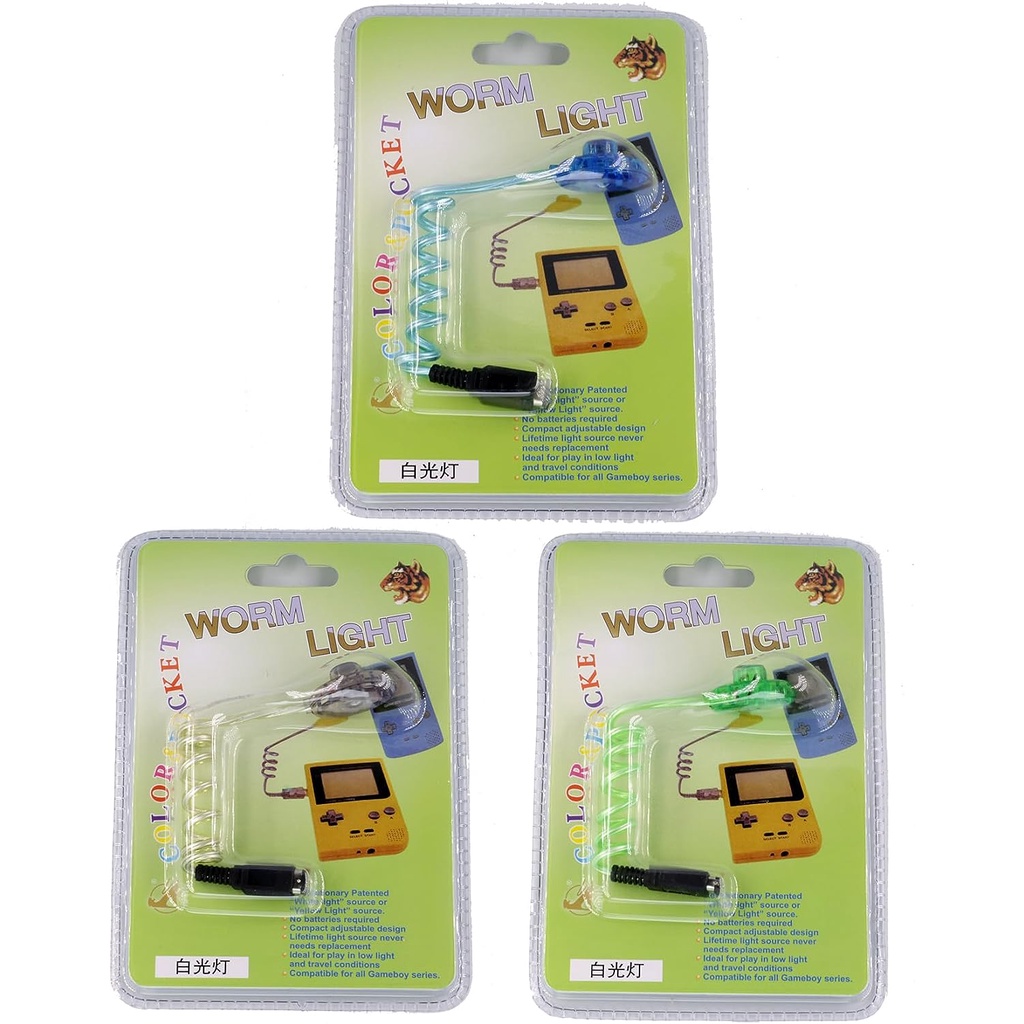 Đèn led chiếu sáng worm light cho bảng điều khiển gbc gbp màu gameboy ...