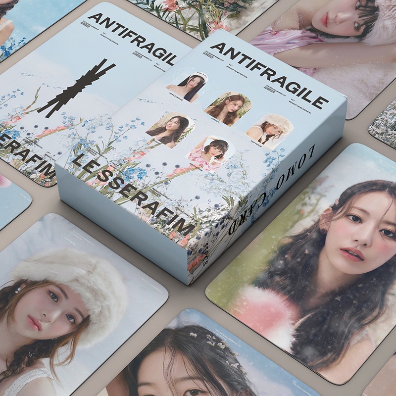 55pcs/box LE SSERAFIM Photocards 2022 ANTIFRAGILE Album LOMO Card ...