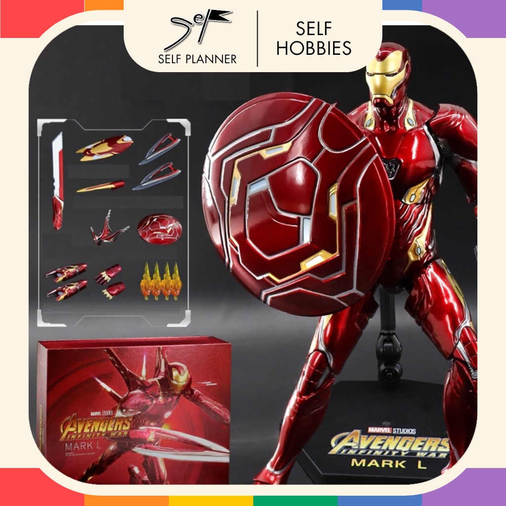 Mô hình ZD Toys MH07 Iron Man Mark 50 Deluxe MK50 Chính Hãng Cao 18cm ...