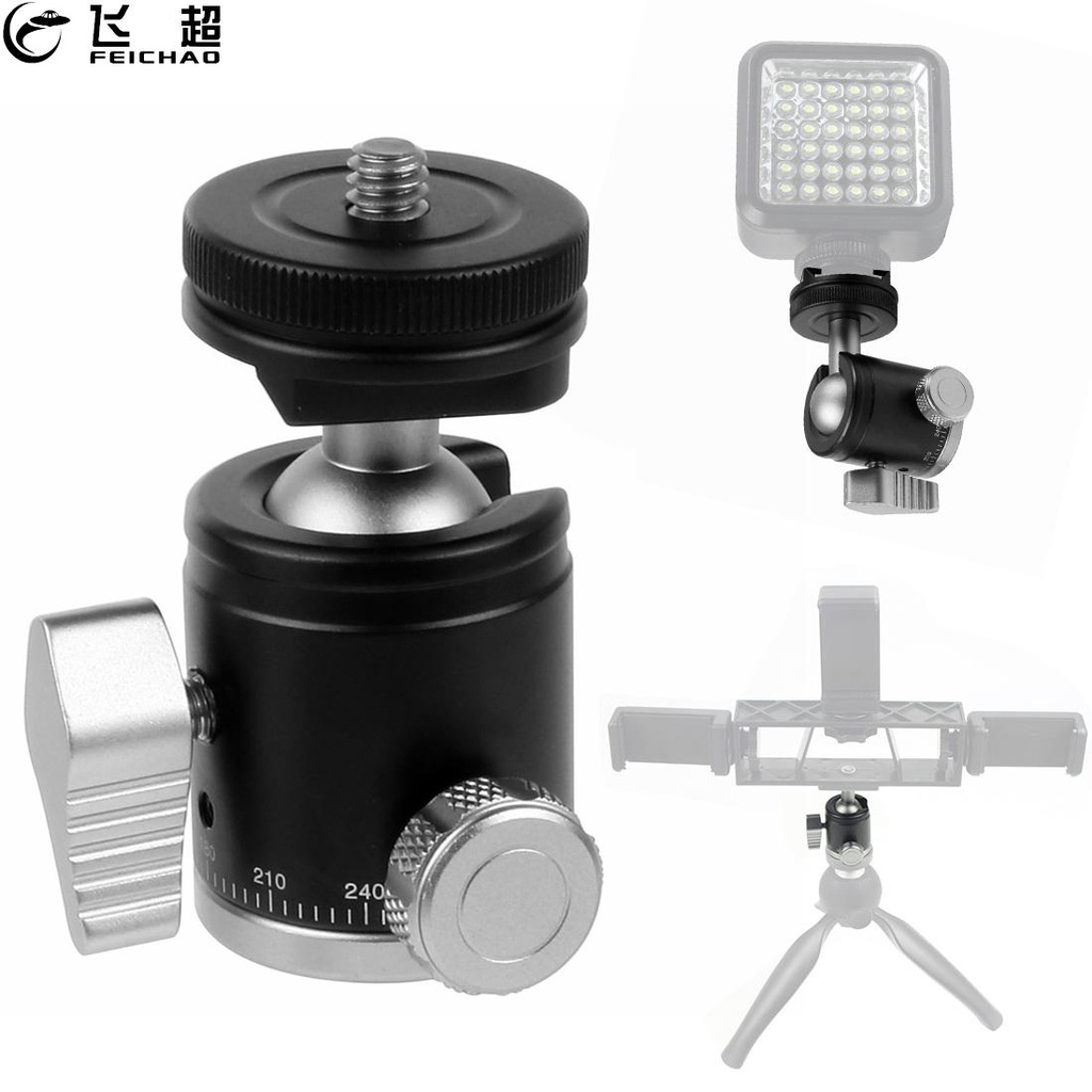 Feicho Giá Đỡ Ba Chân Đầu Bi Mini 2 Trong 1 Ốc Vít 1 / 4 Xoay 360 Độ ...