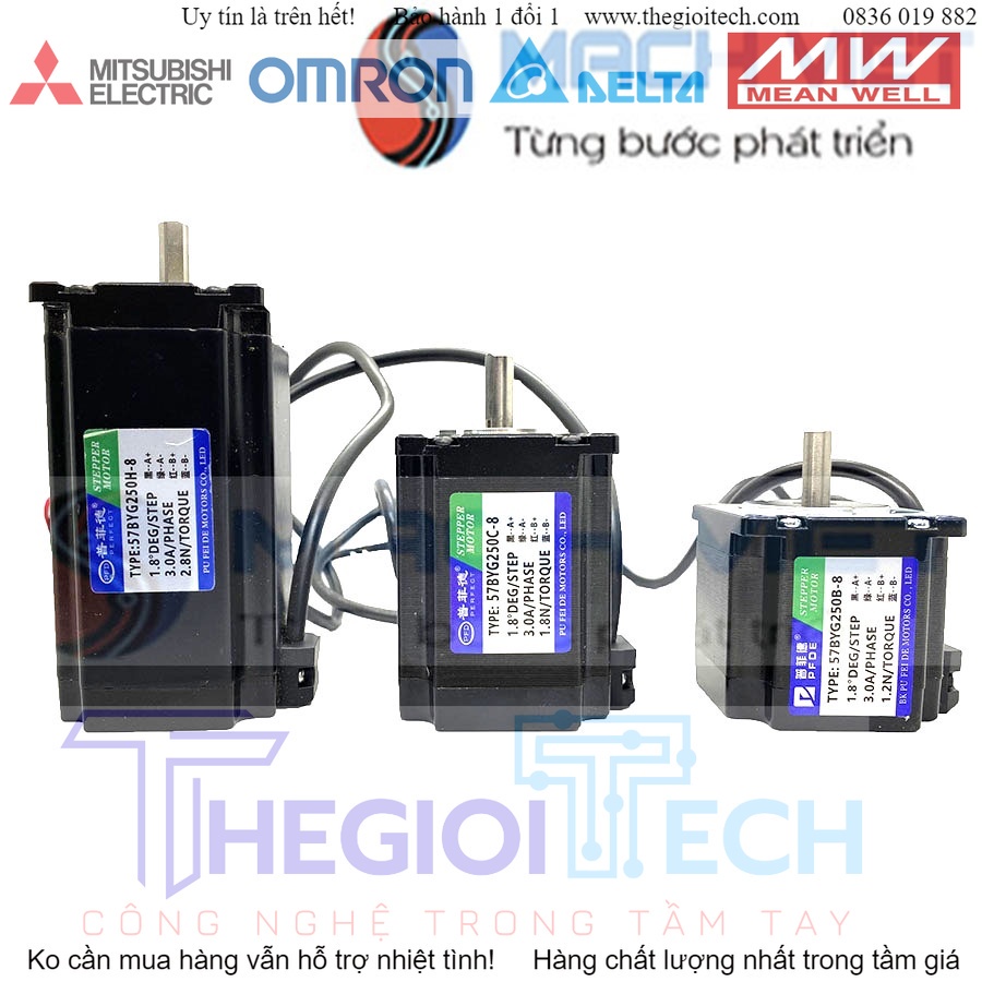 Động cơ bước 57 giá rẻ - Step motor 57 PFDE ( 57BYG250B 1.2N 57BYG250C ...
