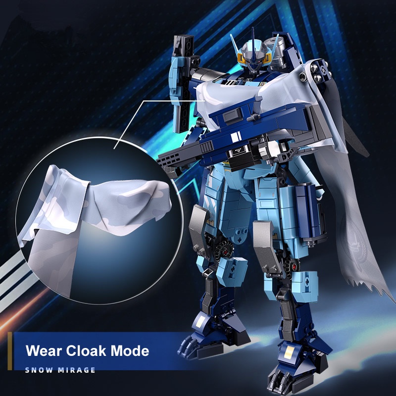 Đồ chơi Lắp ráp Mô hình Sluban B1185 Snow Phantom Mechanical Armor ...