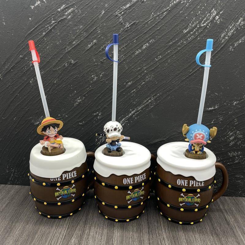 Universal studios one piece cold drink cup, luffy, chopper, trafalgar ...