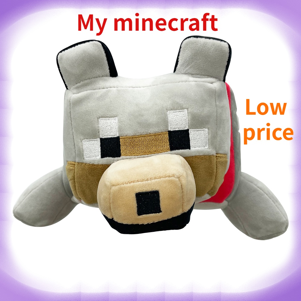 Thú Nhồi Bông Hình Chó Sói Dễ Thương Trong Game Minecraft | Shopee Việt Nam