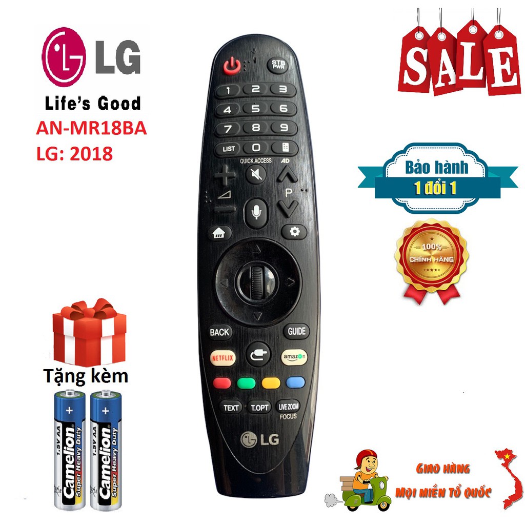Điều khiển tivi LG giọng nói AN-MR18BA 2018 chính hãng zin theo máy ...