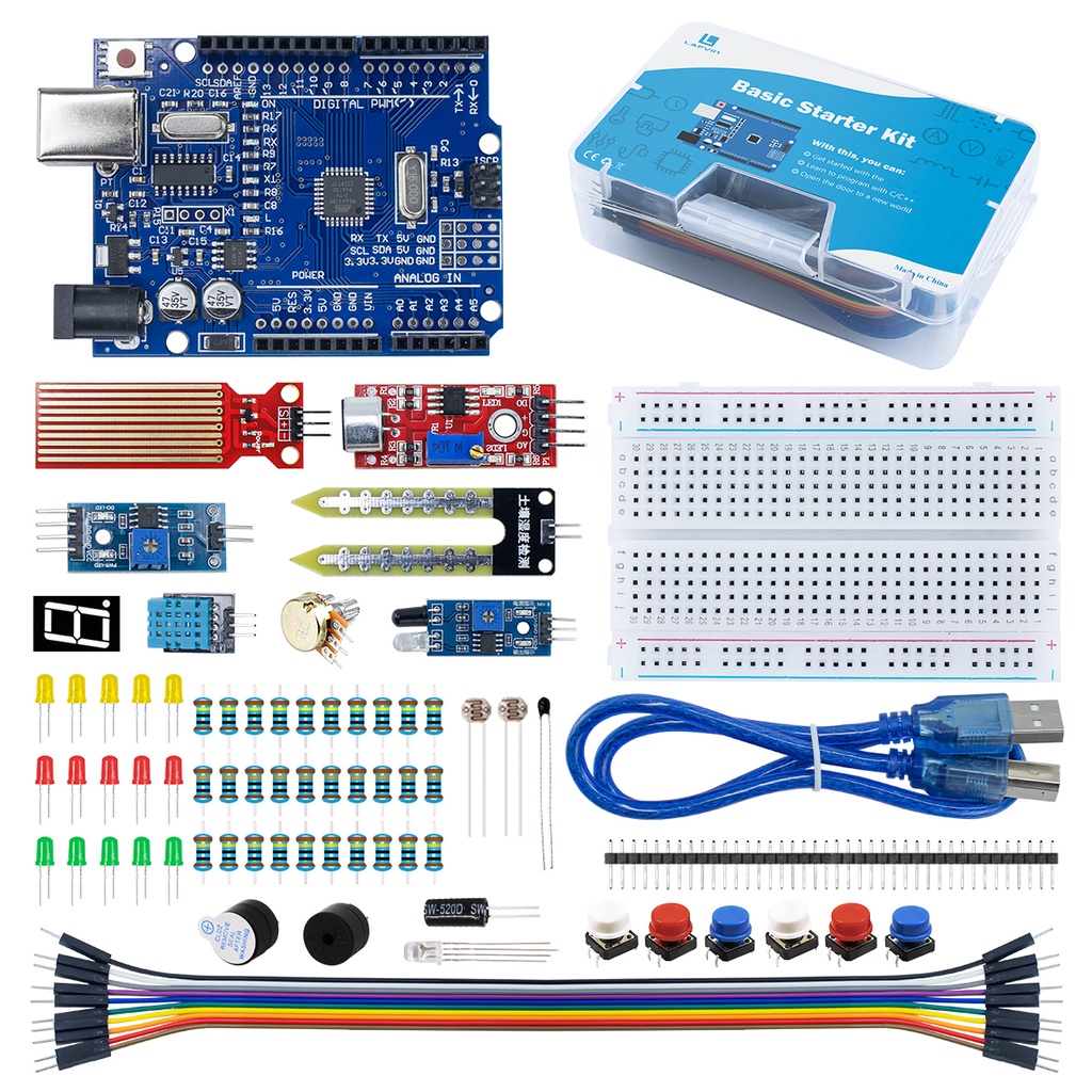 Bảng Mạch Khởi Động Arduino Uno Set R3 - R3 Kèm Hộp Đựng | Shopee Việt Nam