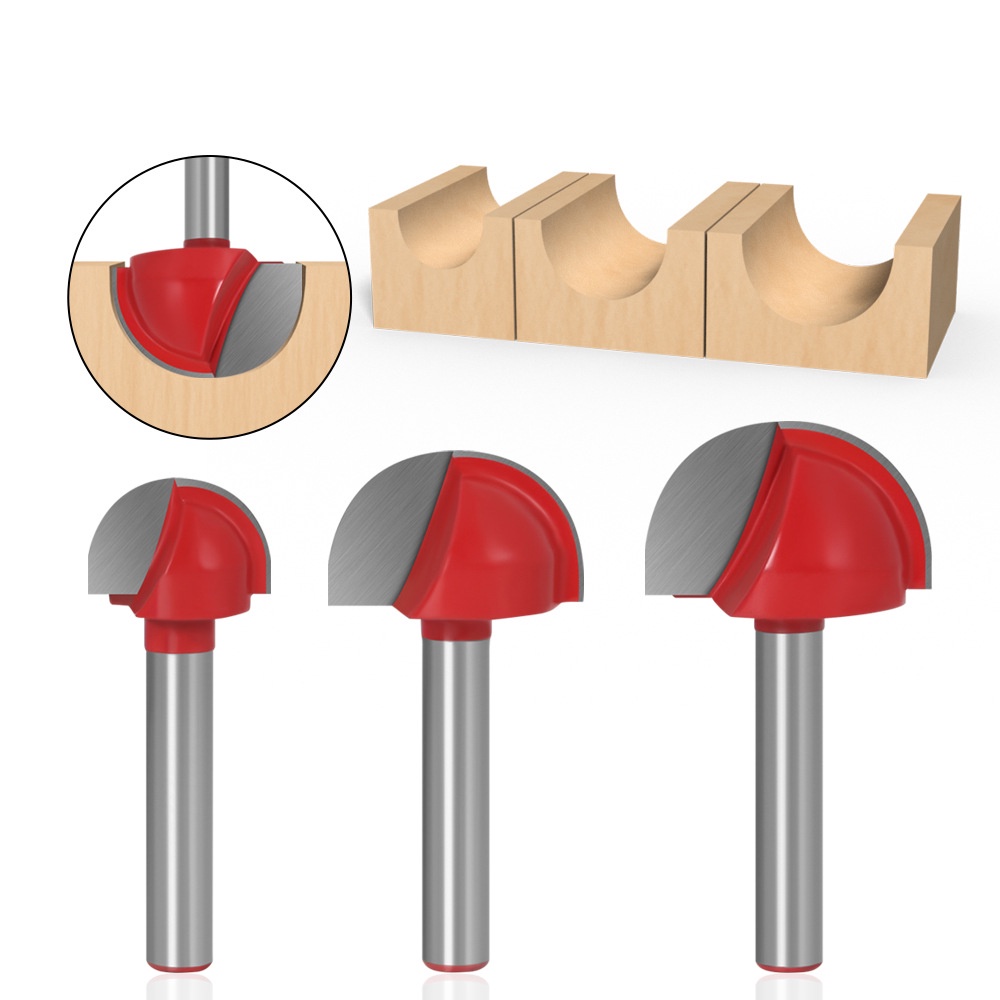 1pc 6mm shank công cụ cnc rắn carbide mũi tròn mũi tròn mũi cove hộp ...