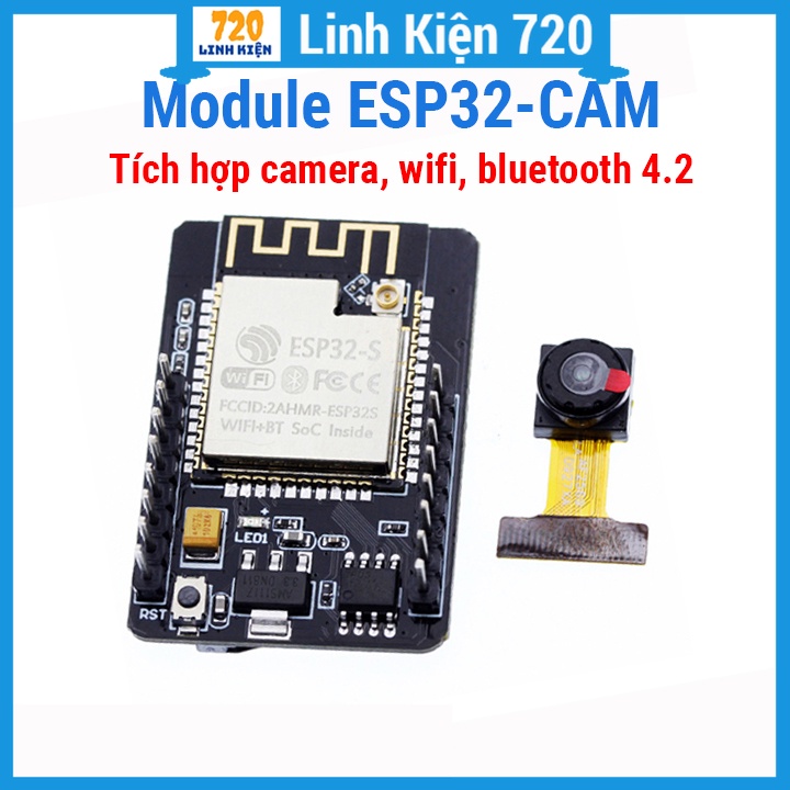 Module Camera ESP32-CAM tích hợp Wifi + Bluetooth ESP32 cảm biến OV2640 ...