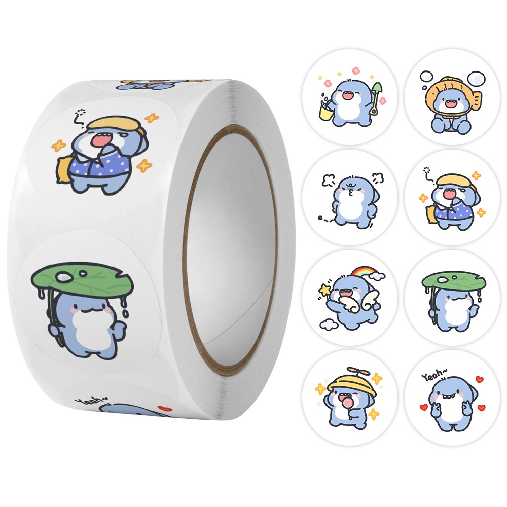 Cuộn 500 Sticker Hoạt Hình Xinh Xắn Dùng Trong Trang Trí | Shopee Việt Nam