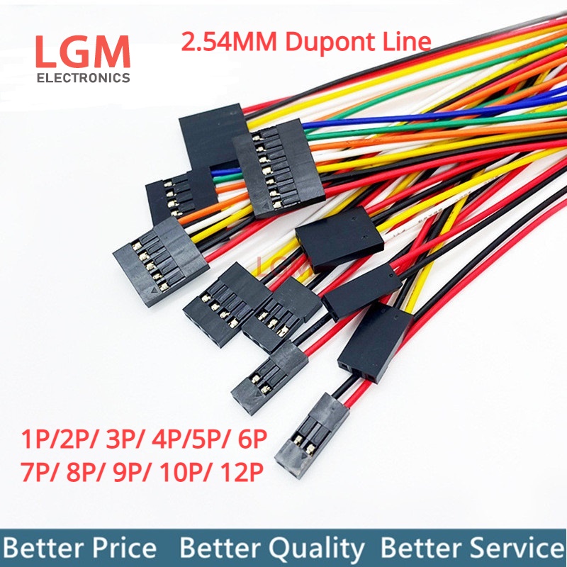 Bộ 10 Dây Dupont 2.54MM 2.54 Cái Sang Cái 1P2 3 4 5 6 7 8 9 10 12 Pin ...