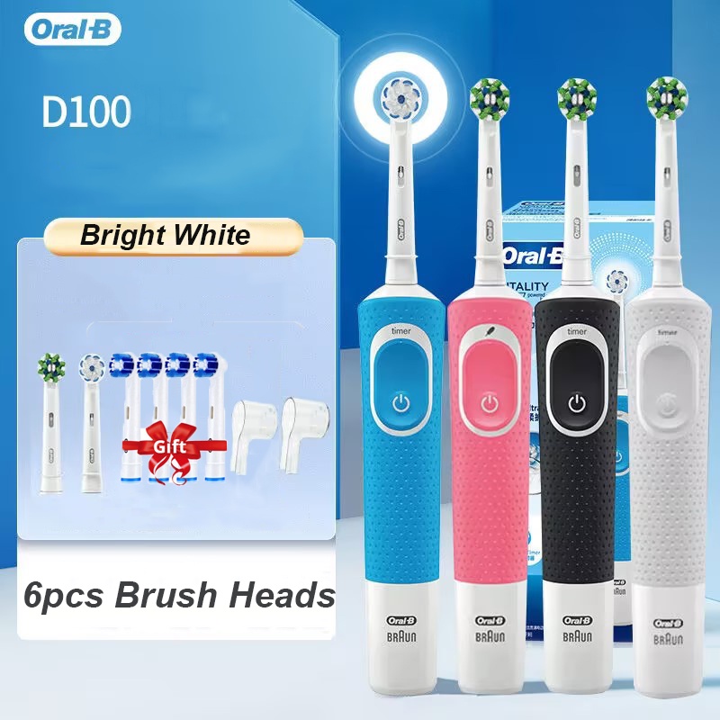 Bàn chải đánh răng điện Oral B D100 Xoay 7.600 để làm sạch sâu răng ...