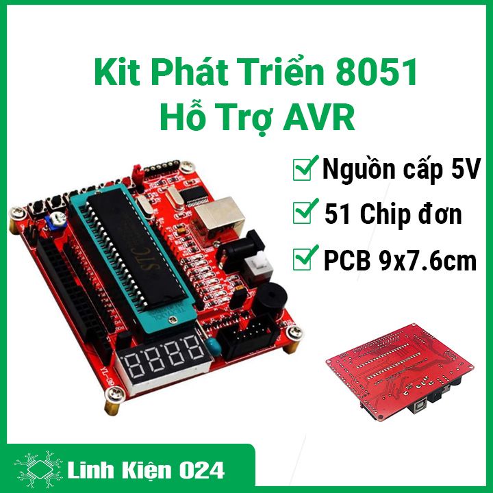 Kit phát triển 8051 hỗ trợ AVR - mạch hỗ trợ học tập các kết nối và giao tiếp | Shopee Việt Nam