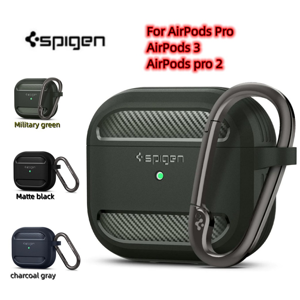 SPIGEN Vỏ Bảo Vệ Hộp Sạc Tai Nghe AirPods Pro 2 Air Pods 3 TPU Sợi ...