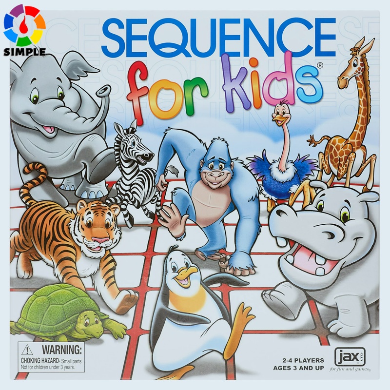 Jax SEQUENCE for Kids Board Game - The 'No Reading Required' Strategy Game | Shopee Việt Nam